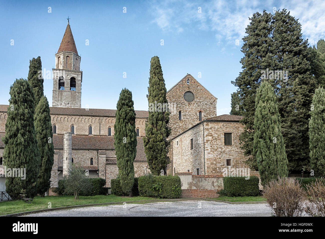 Outside view of an ancient church, catholic religion, Italy Stock Photo ...