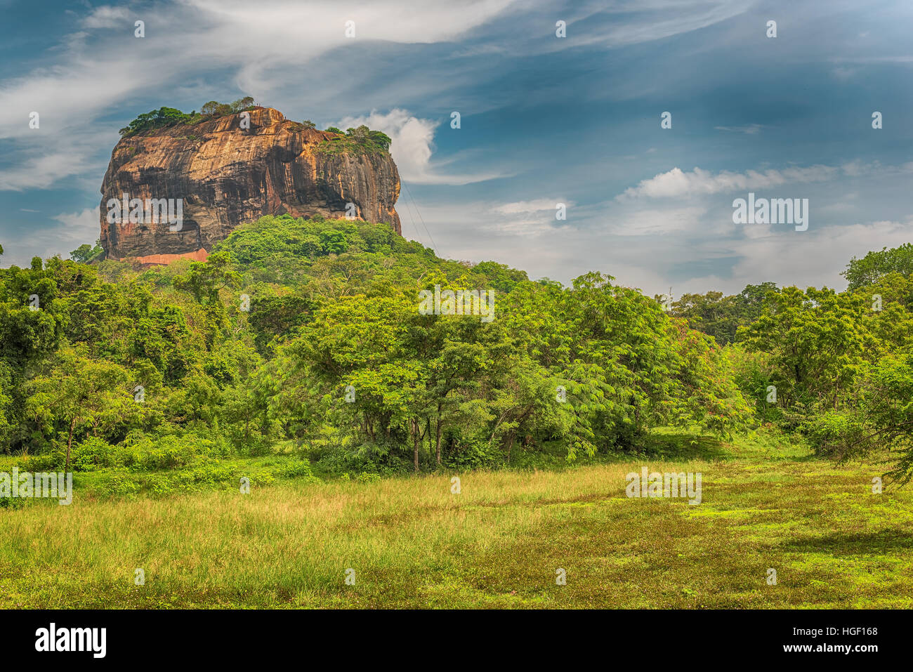 Sri Lanka: ancient Lion Rock fortress in Sigiriya Stock Photo - Alamy