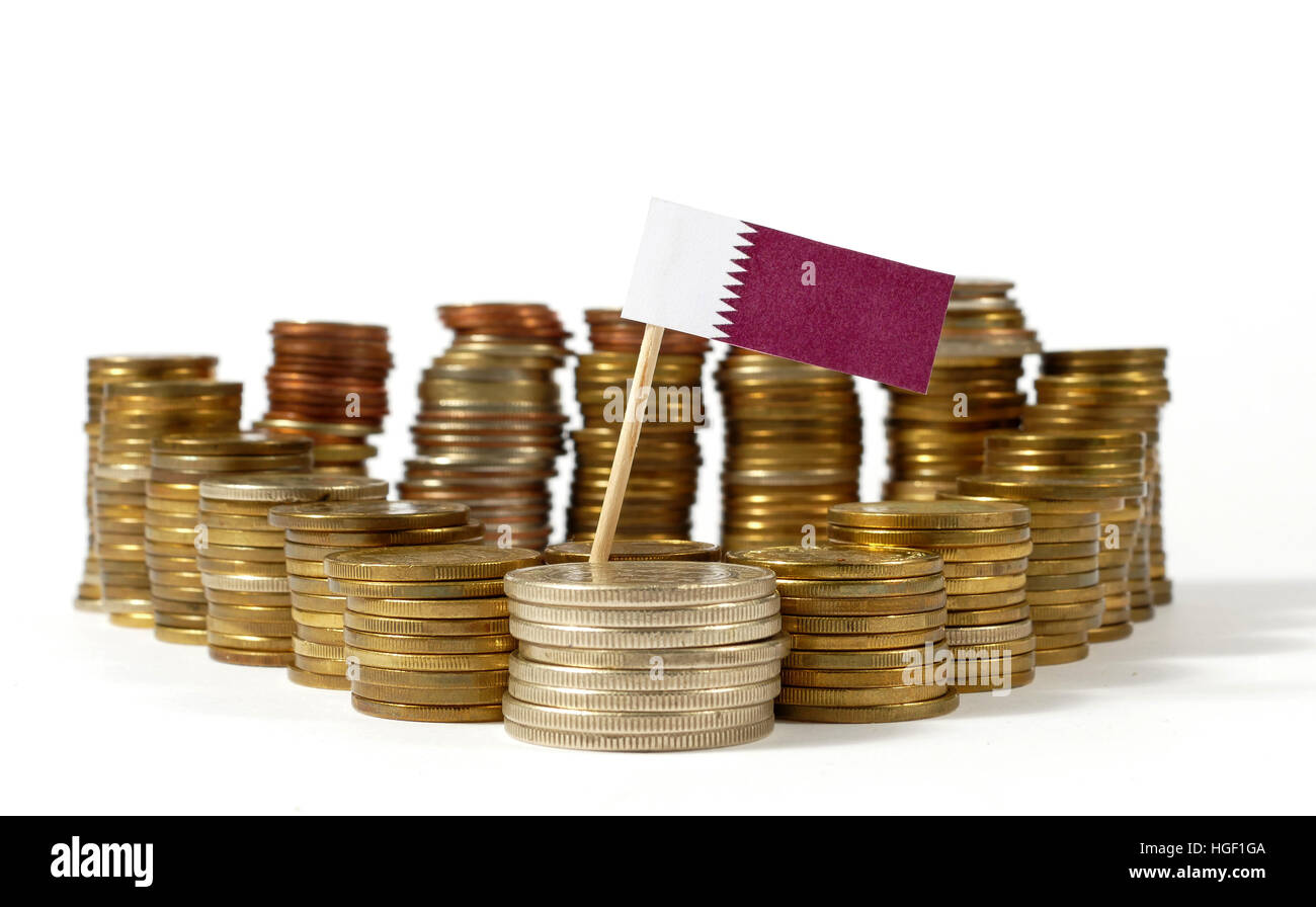 Qatar flag waving stack hi-res stock photography and images - Alamy
