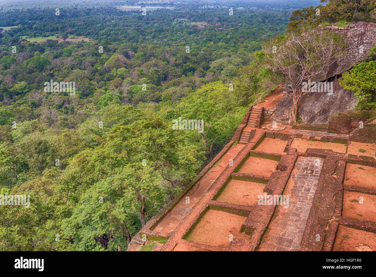 Sri Lanka: ancient Lion Rock fortress in Sigiriya Stock Photo - Alamy
