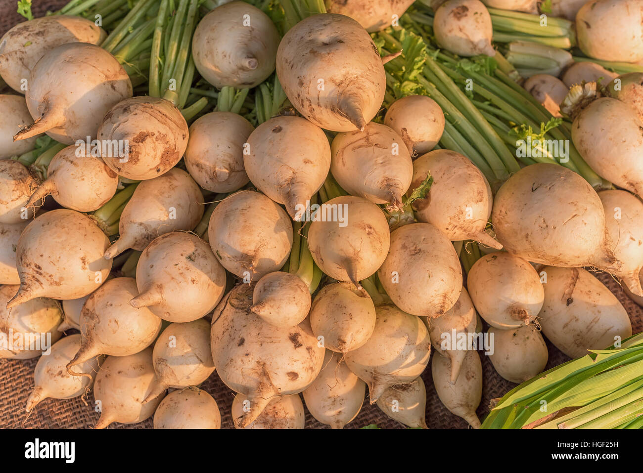 Turnips in the market Stock Photo - Alamy
