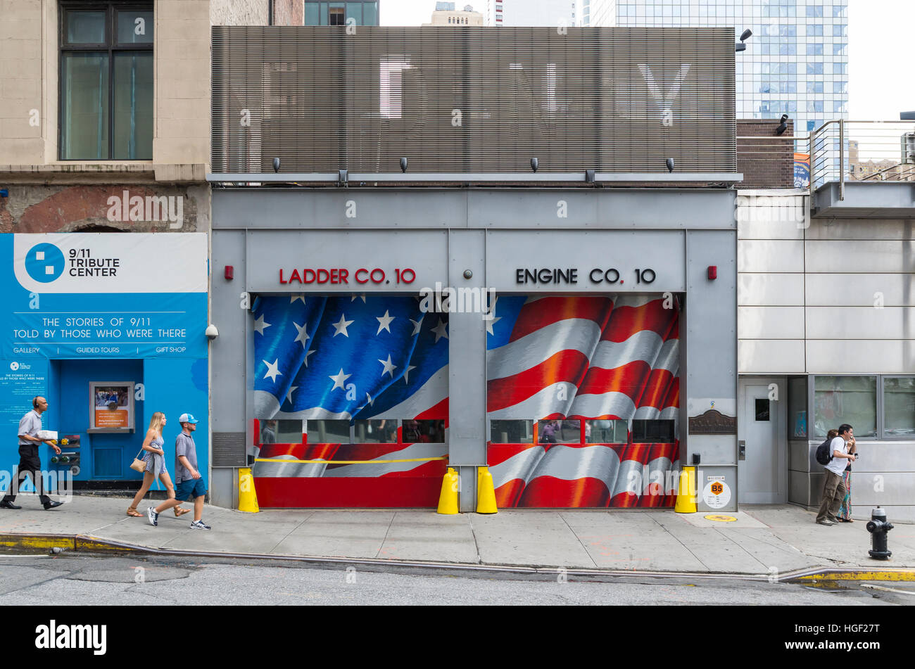 Exterior of FDNY Ten House, the firehouse for Ladder Co 10 and Engine ...