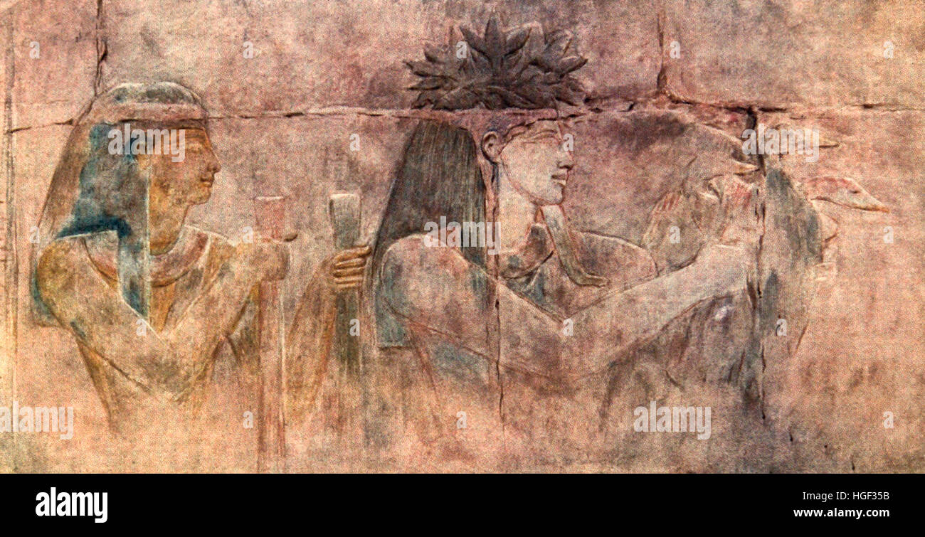 Wall Inscription in the Chapel of Shabako, Karnak, Egypt, circa 1900 ...