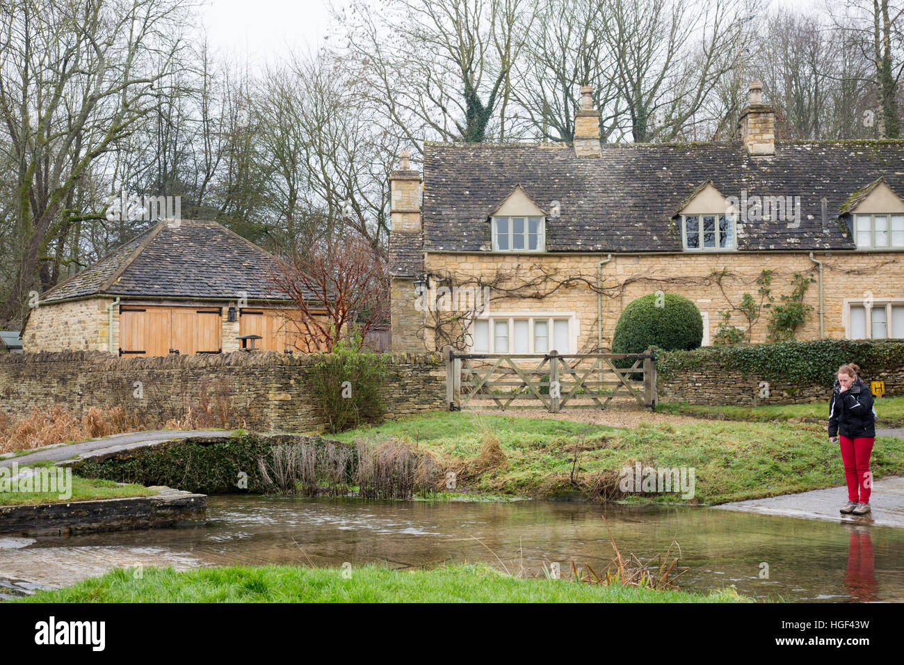 Village of Upper Slaughter in the Cotswolds,England,United Kingdom ...