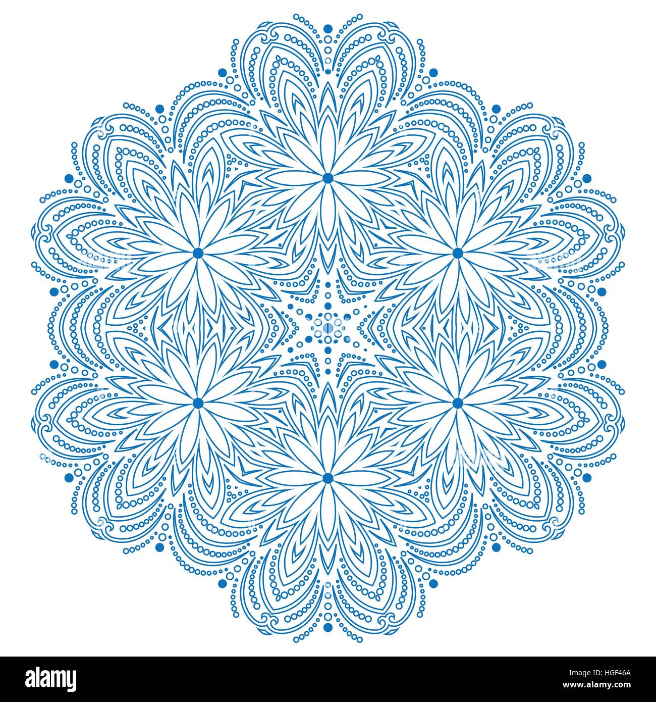 Light blue snowflake Stock Vector Images - Alamy