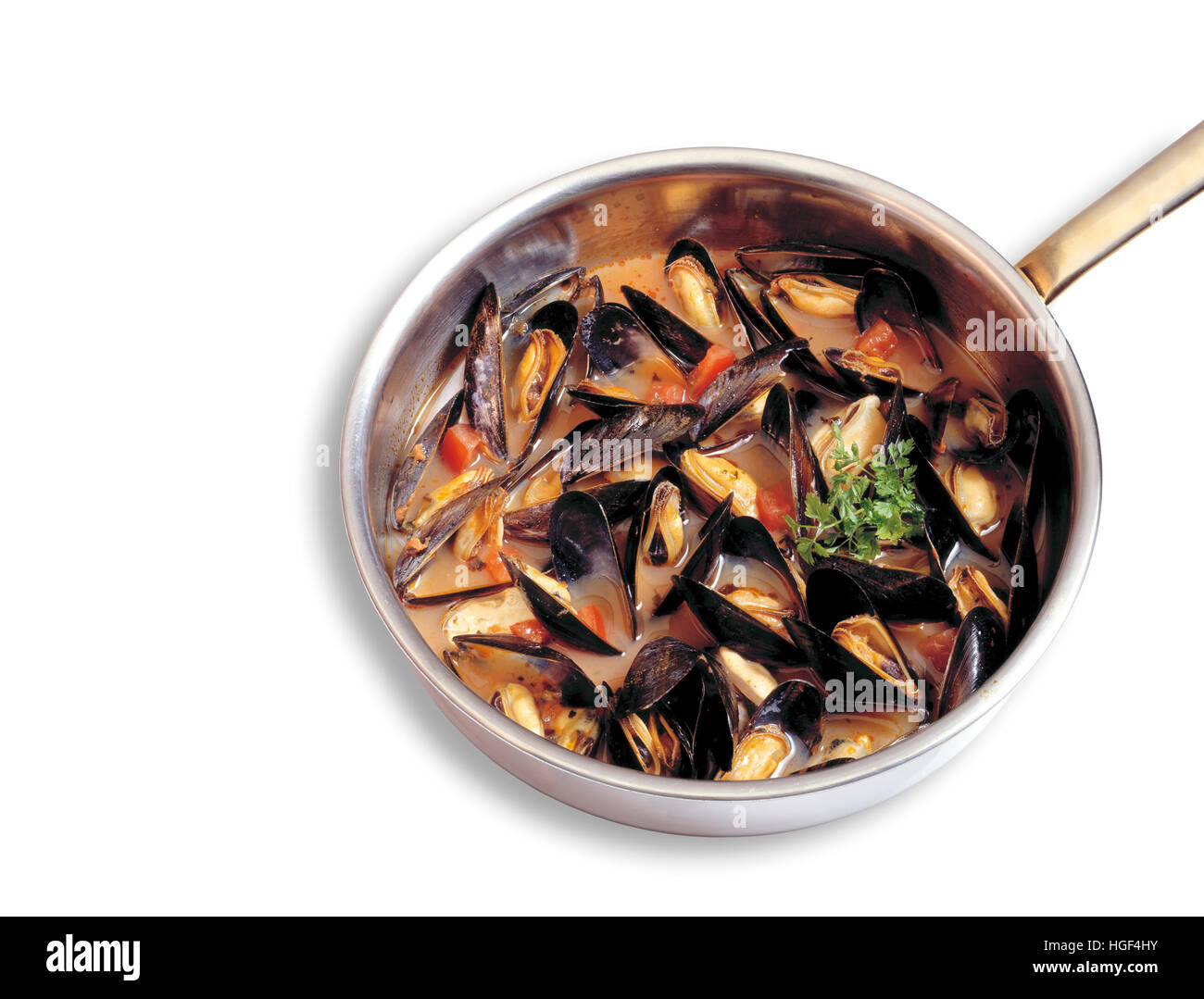 Mussels provencale tomato sauce Stock Photo - Alamy