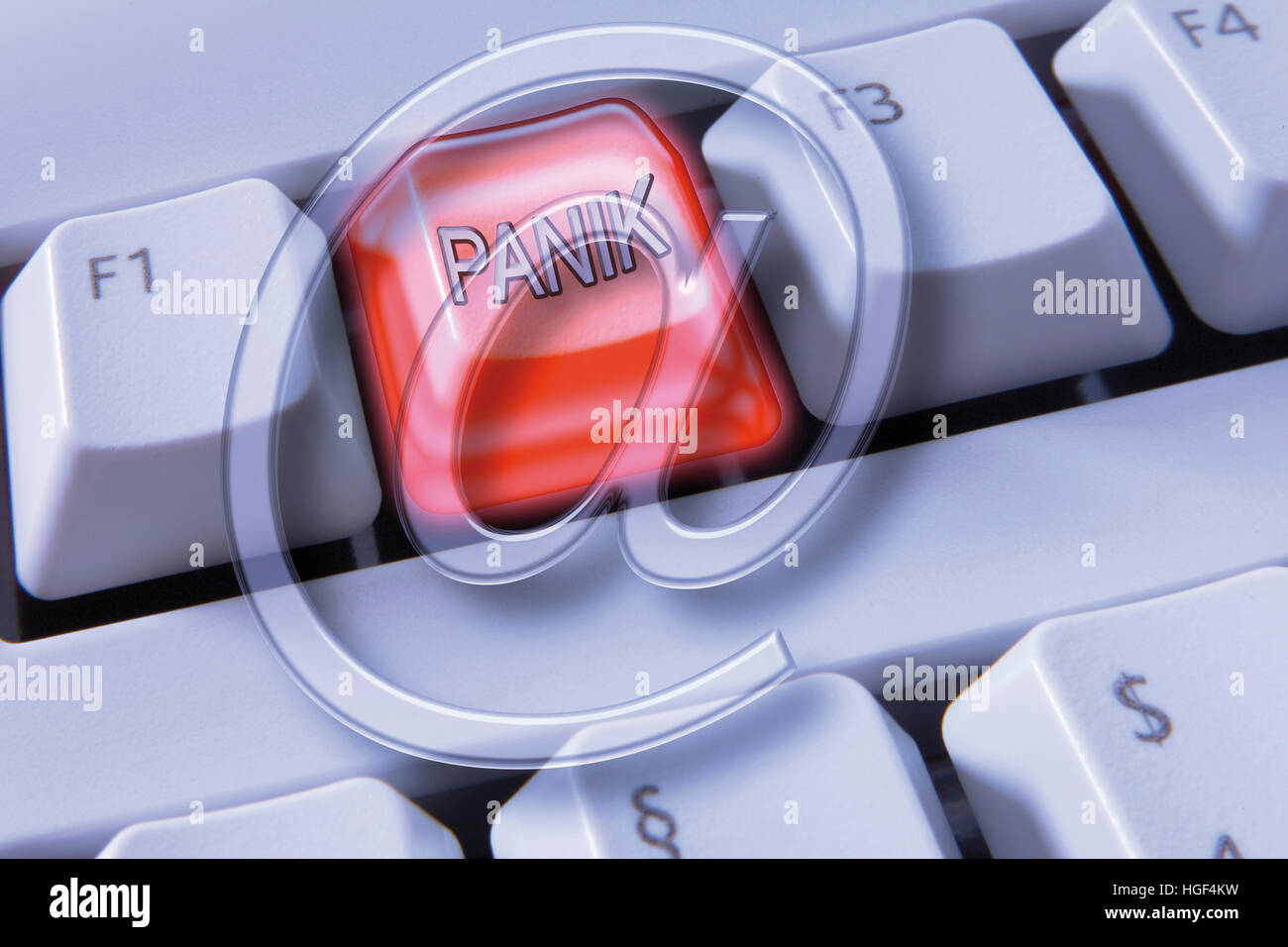 Keyboard featuring panic key hi-res stock photography and images - Alamy