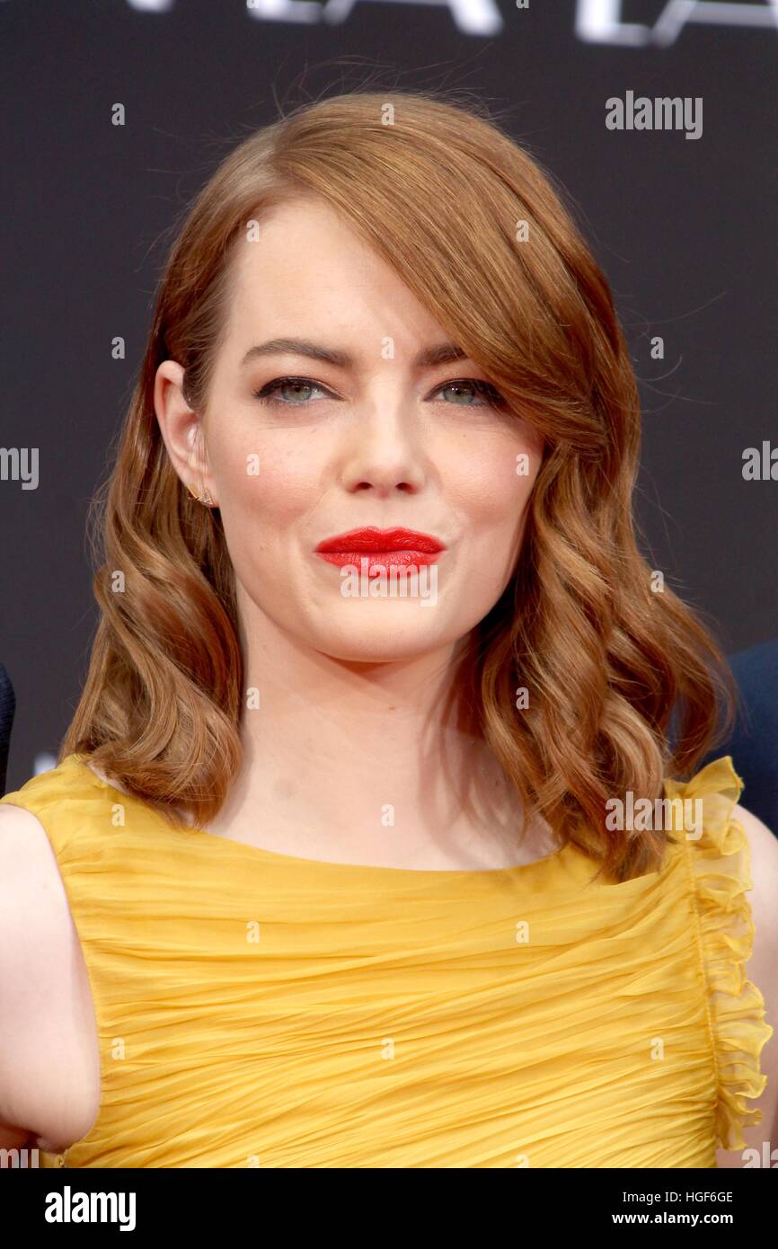 Emma Stone during the Hand and Footprint Ceremony at TCL Chinese ...