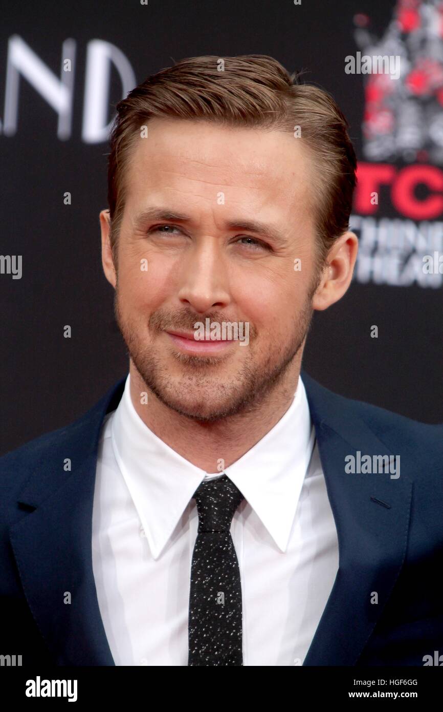 Ryan Gosling during the Hand and Footprint Ceremony at TCL Chinese ...