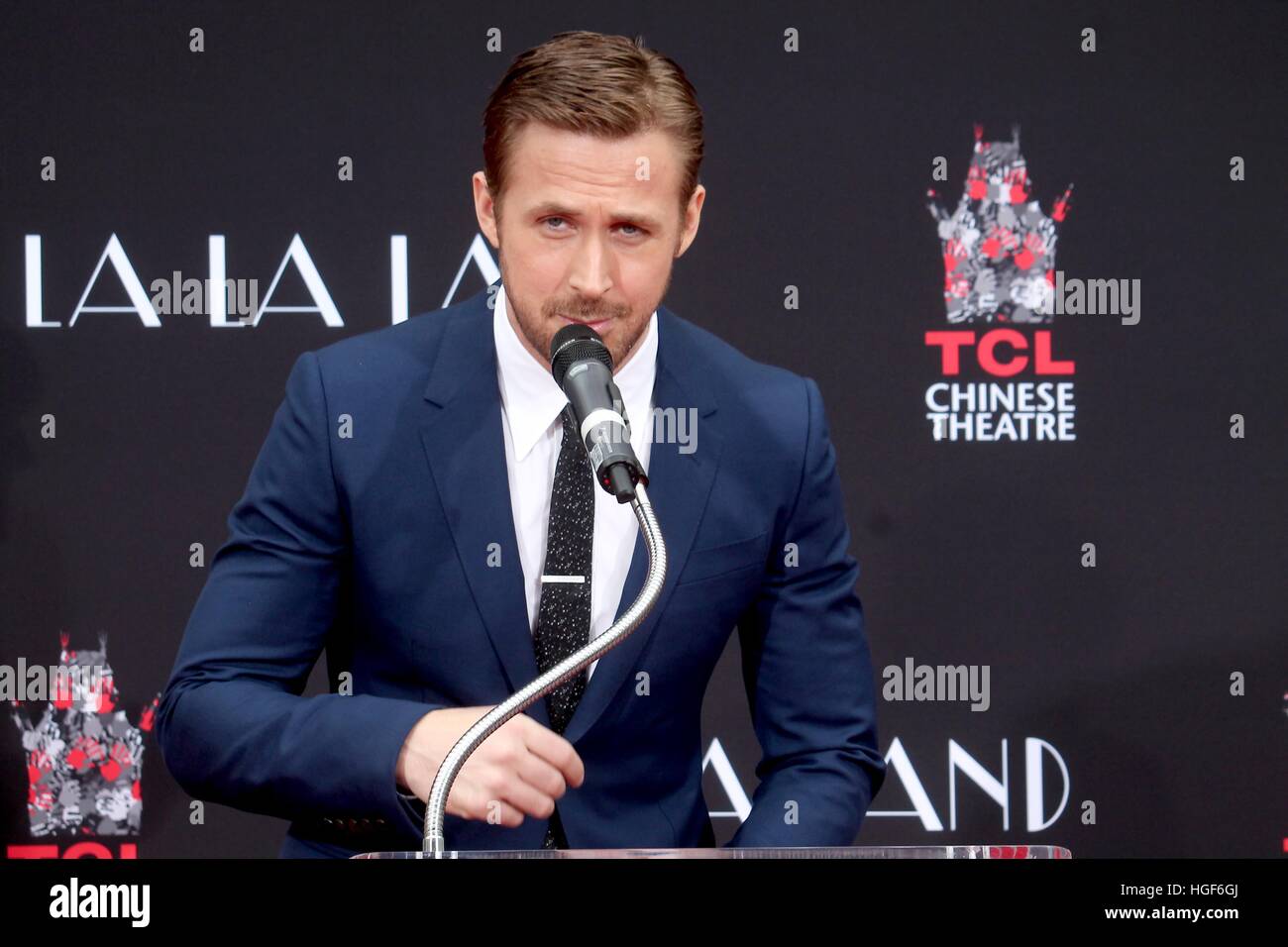 Ryan Gosling during the Hand and Footprint Ceremony at TCL Chinese ...