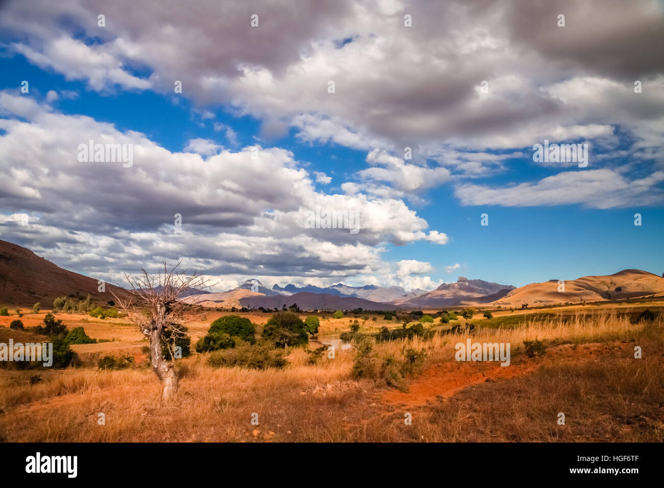 Stunning landscape of Madagascar central highlands Stock Photo - Alamy