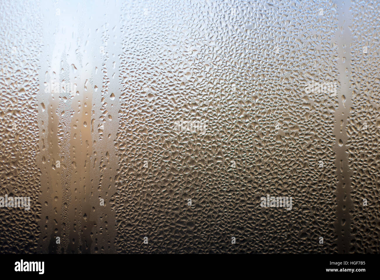 Condensation Water Drops on Window Texture Background. Dew Drop on ...