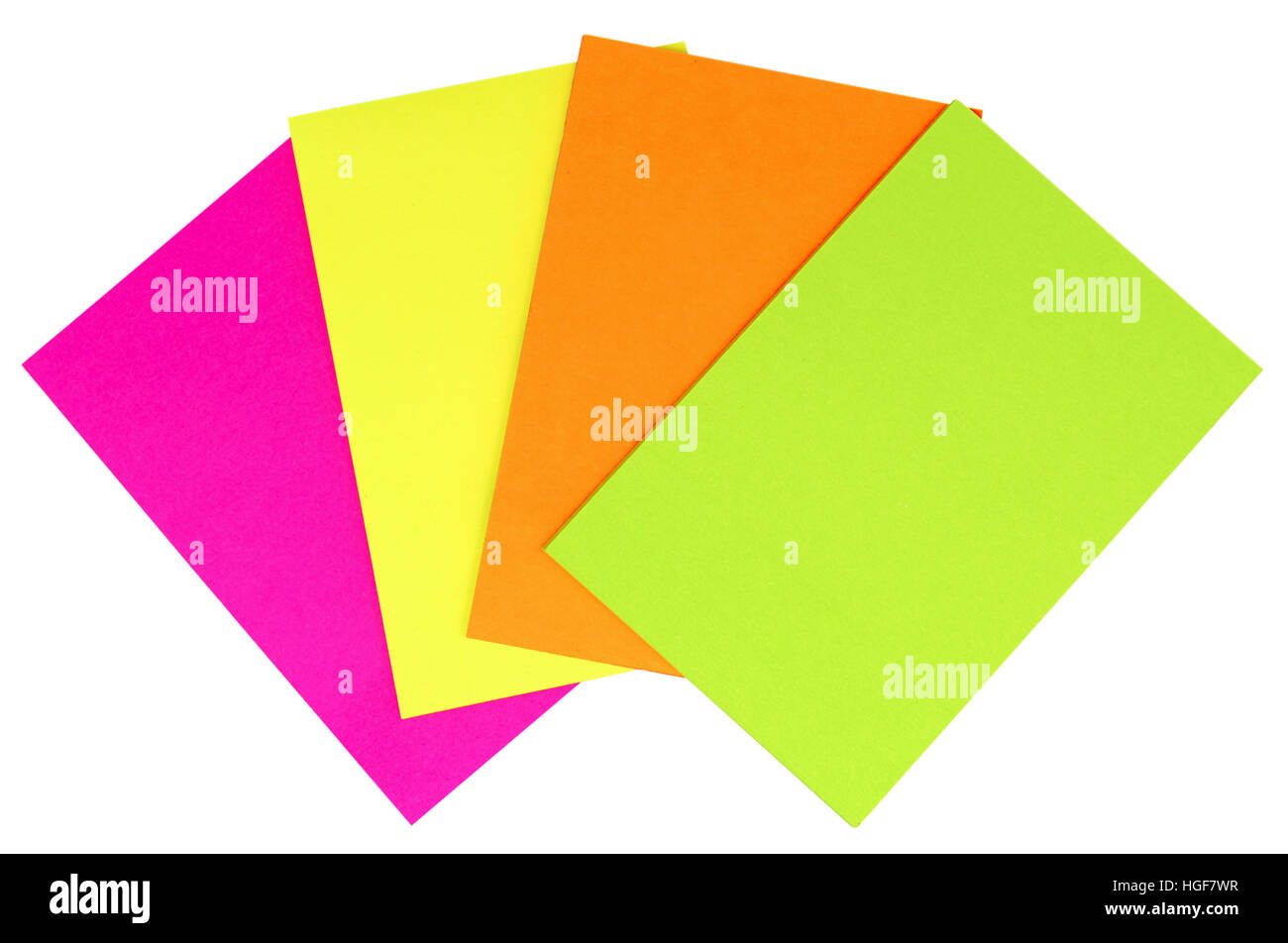 an empty color sticky notes on black Stock Photo - Alamy