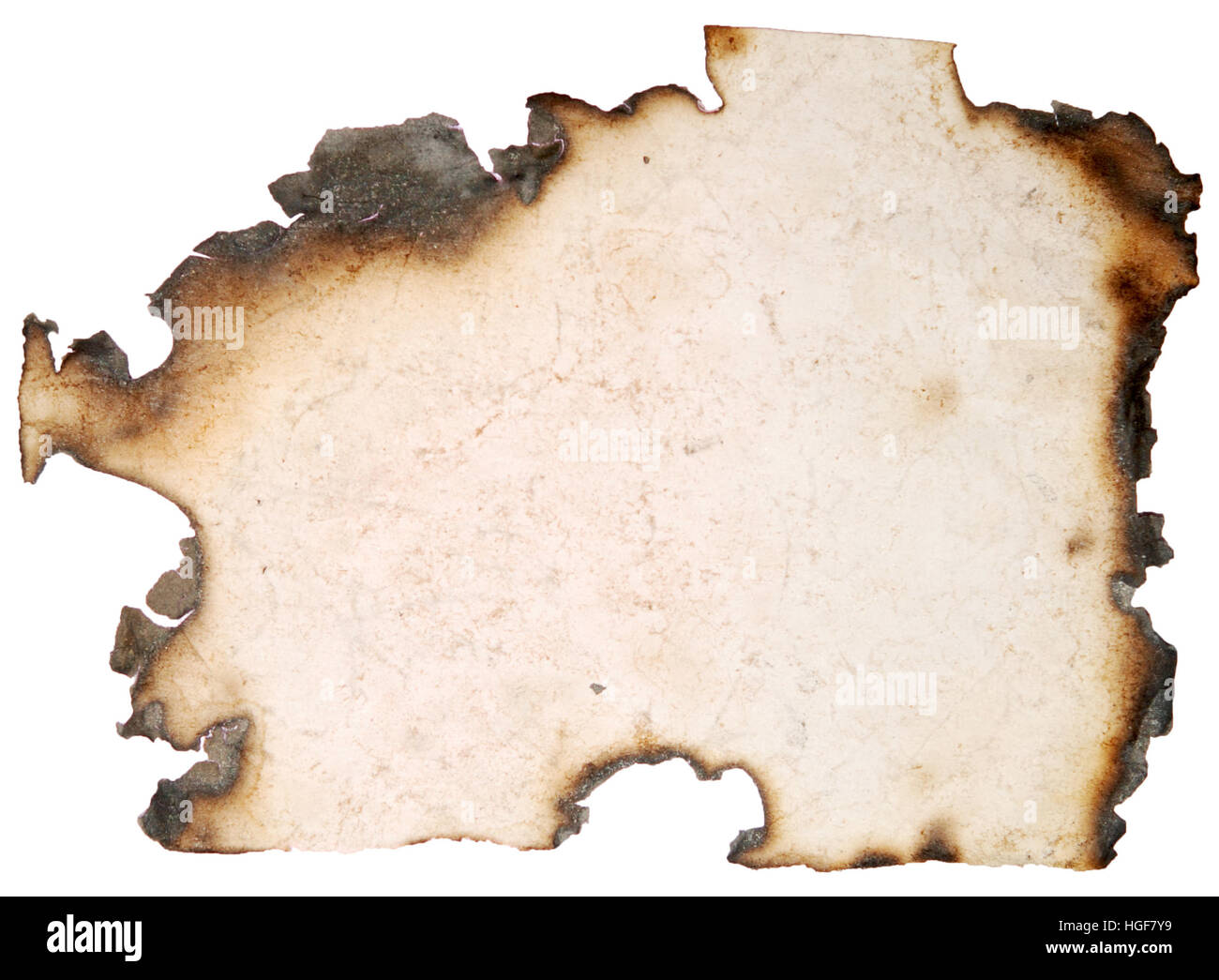 vintage old paper page with burnt edges on a white Stock Photo - Alamy