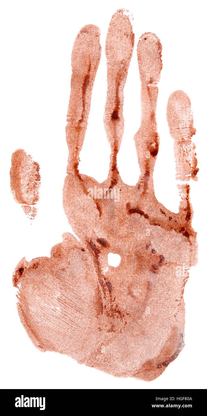Texture handprint Cut Out Stock Images & Pictures - Alamy
