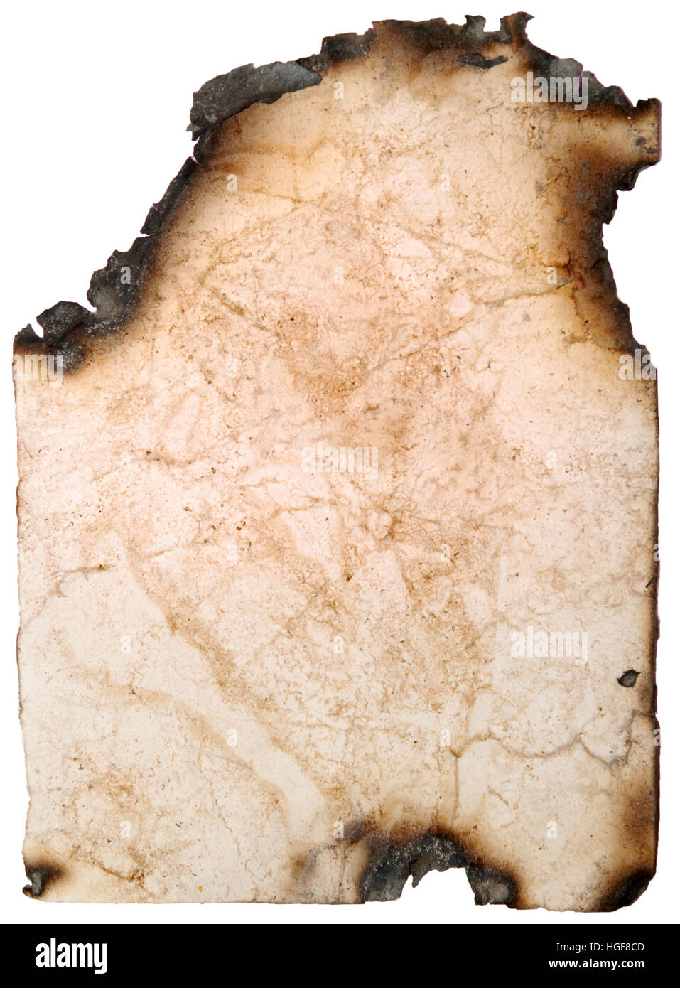 vintage old paper page with burnt edges on a white Stock Photo - Alamy