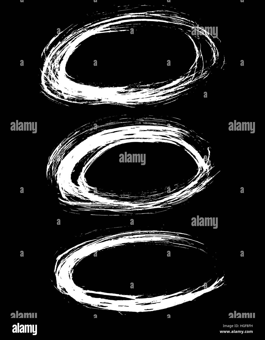 Set of round grunge vector frames. Grunge background Stock Vector Image ...