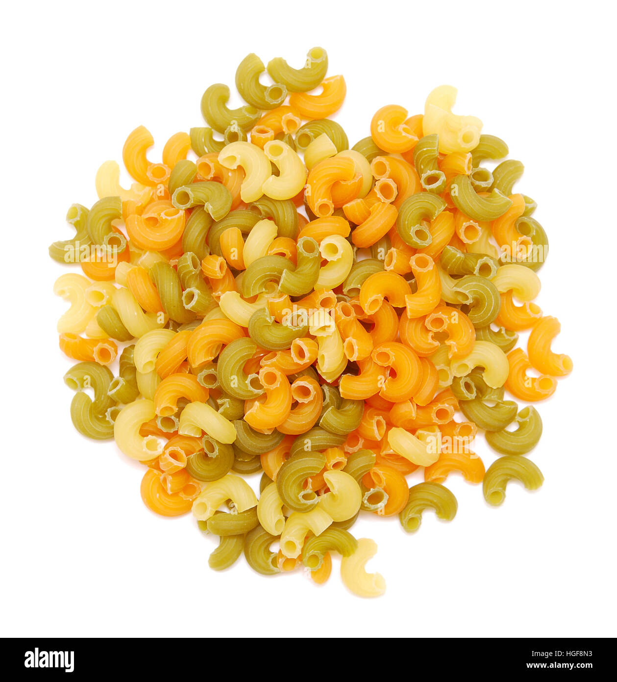 handful of pasta isolated on white Stock Photo - Alamy