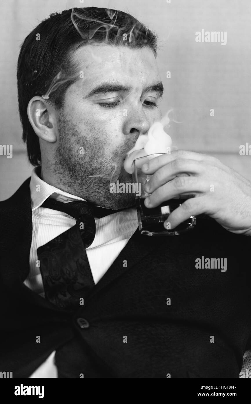 Drinking male Black and White Stock Photos & Images - Alamy