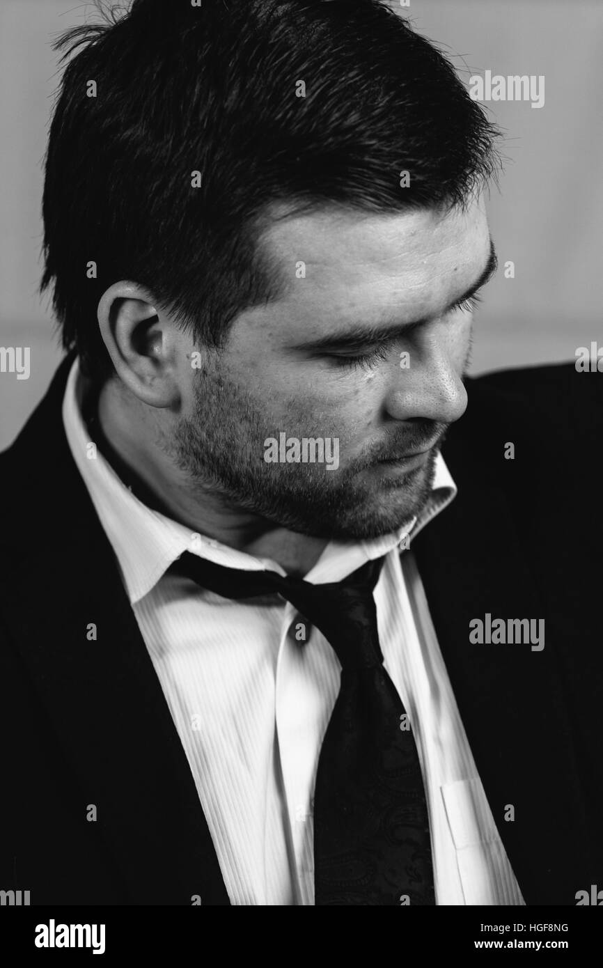 One old business male Black and White Stock Photos & Images - Alamy