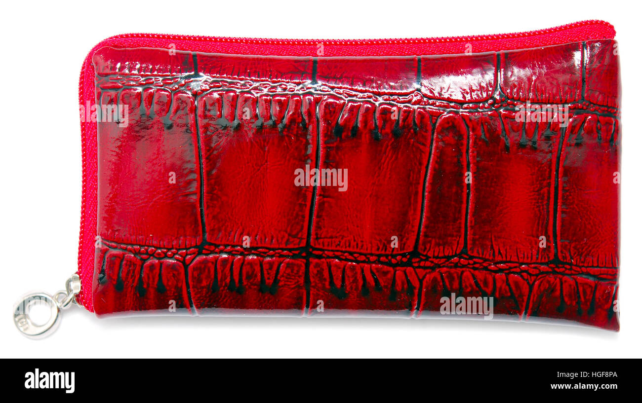 Red leather case mobile phone hi-res stock photography and images - Alamy