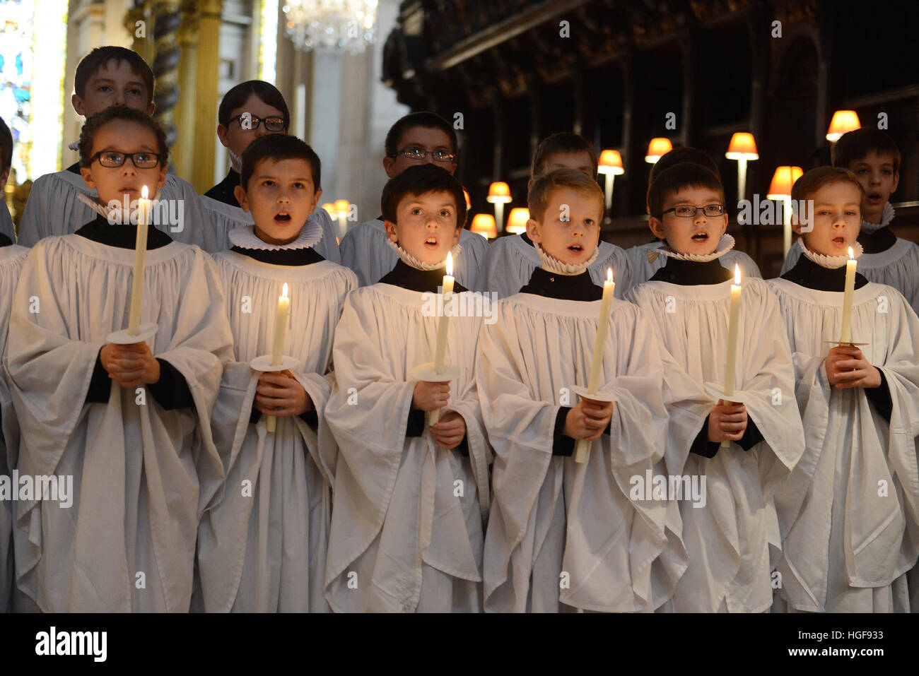 The Choristers of St Paul’s Cathedral rehearse for numerous services ...