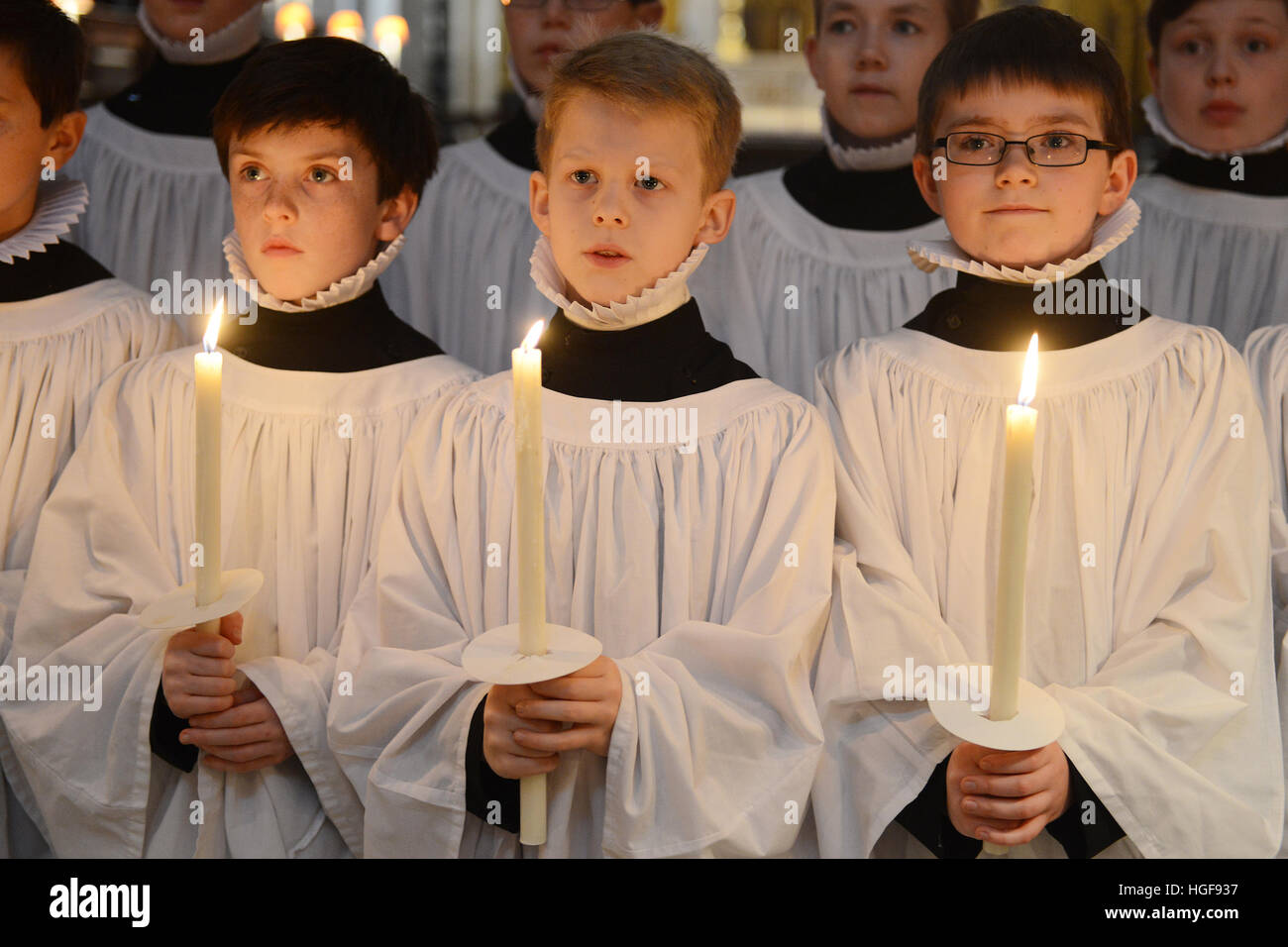 The Choristers of St Paul’s Cathedral rehearse for numerous services ...