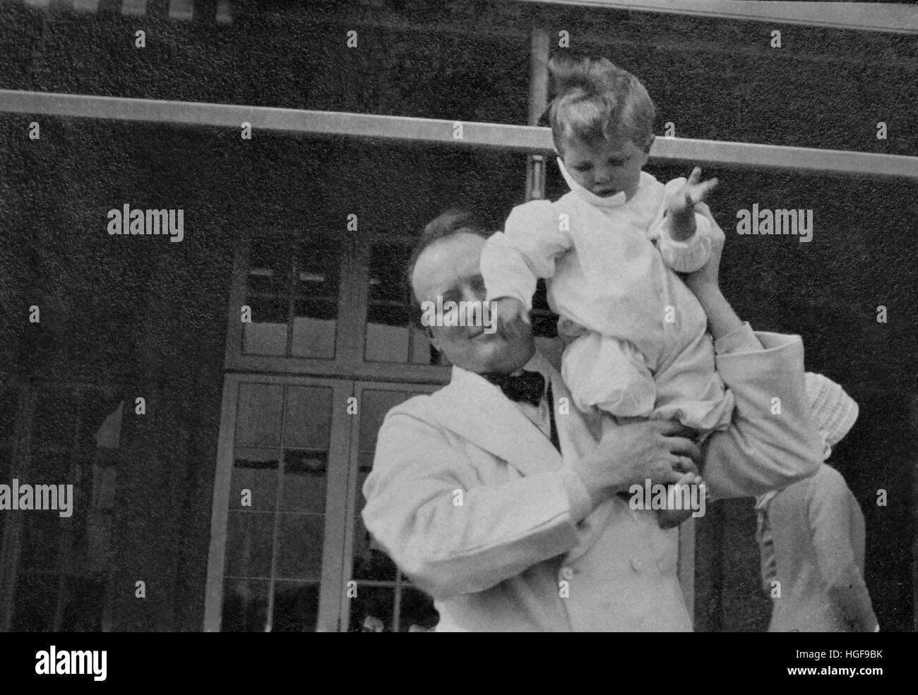 Randolph churchill and his son winston churchill Black and White Stock ...
