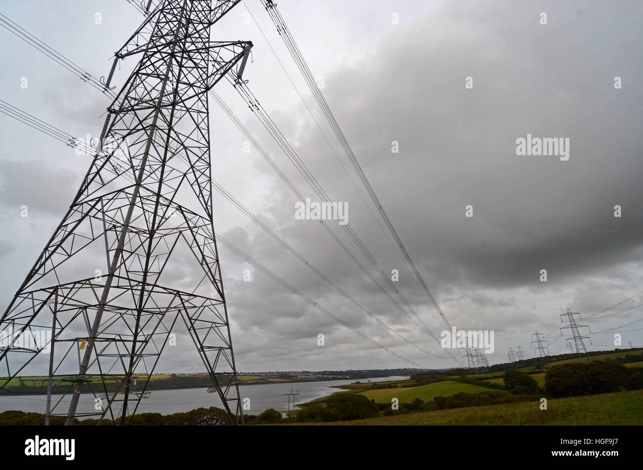 Pylons Electric High Resolution Stock Photography and Images - Alamy