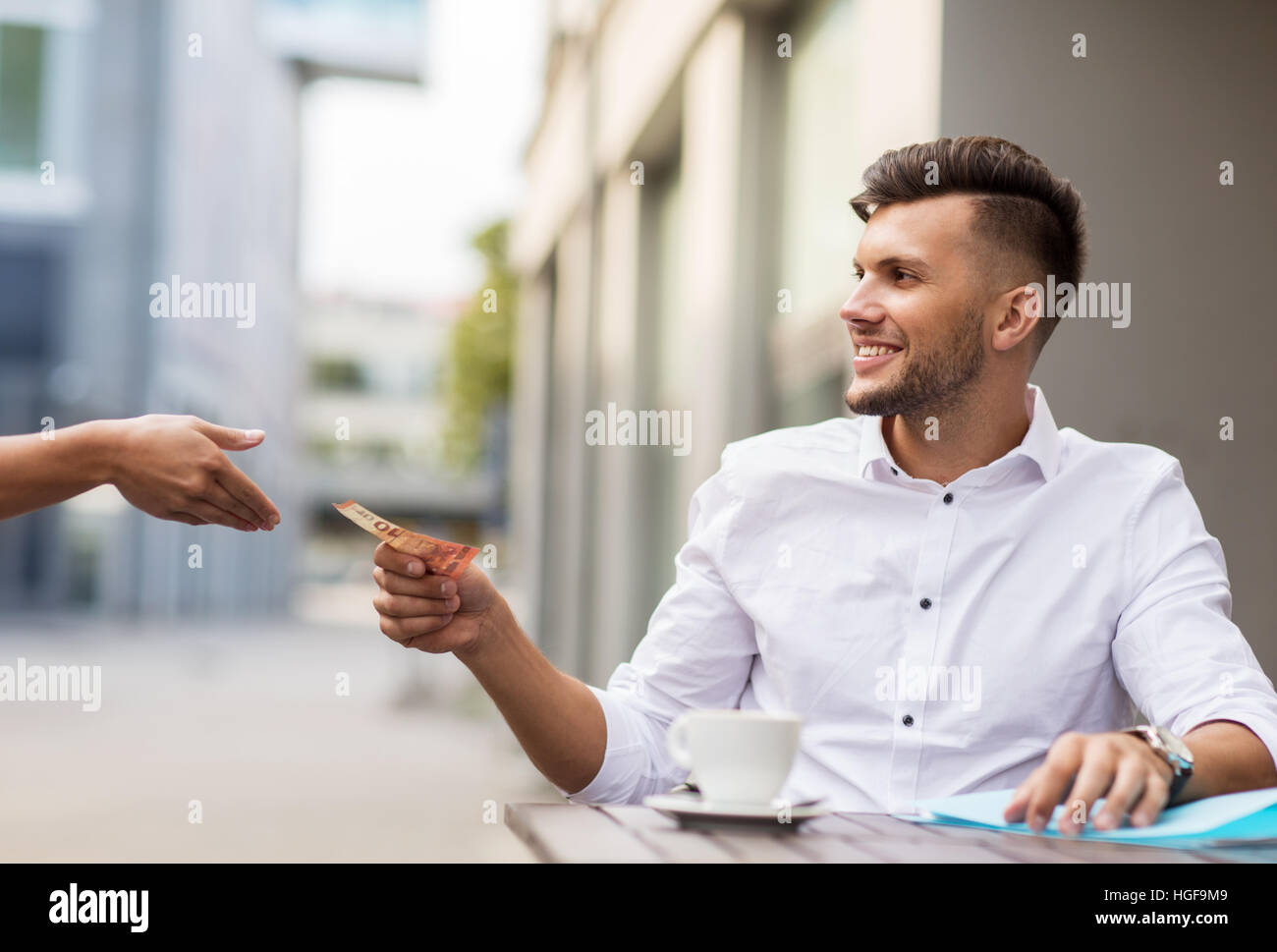 Money and coffee hi-res stock photography and images - Alamy