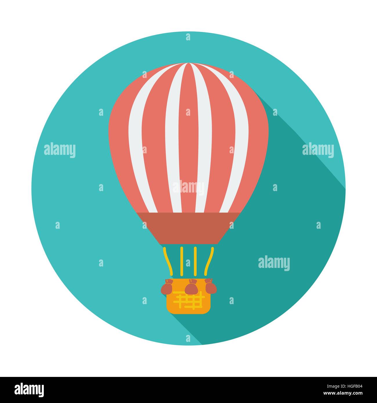 Air balloon. Single icon. Vector illustration Stock Vector Image & Art ...