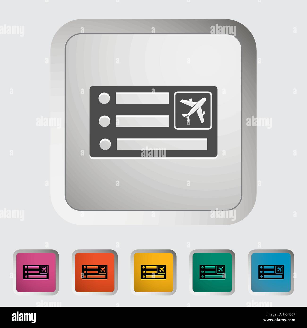 Airline ticket computer Stock Vector Images - Alamy