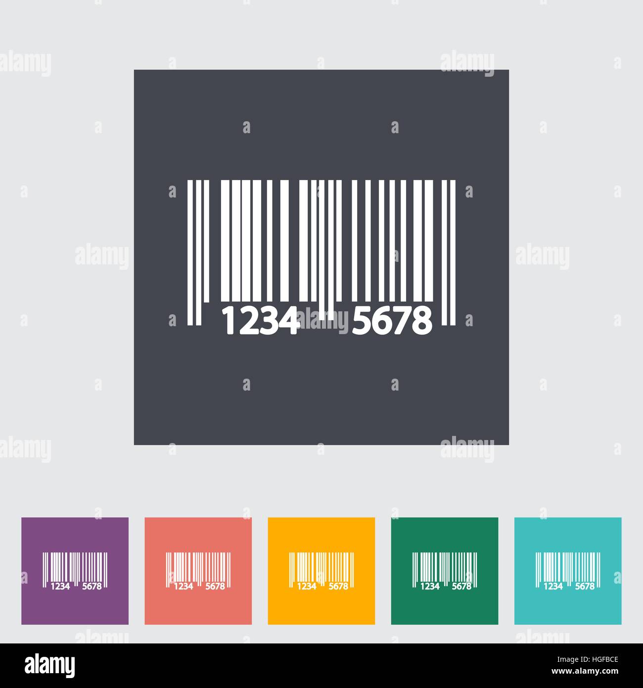 Vector illustration single isolated barcode hi-res stock photography ...