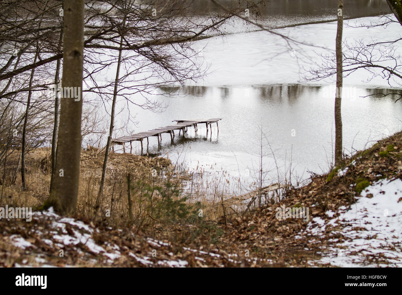 A beautiful winter landscape in nordic Europe Stock Photo - Alamy