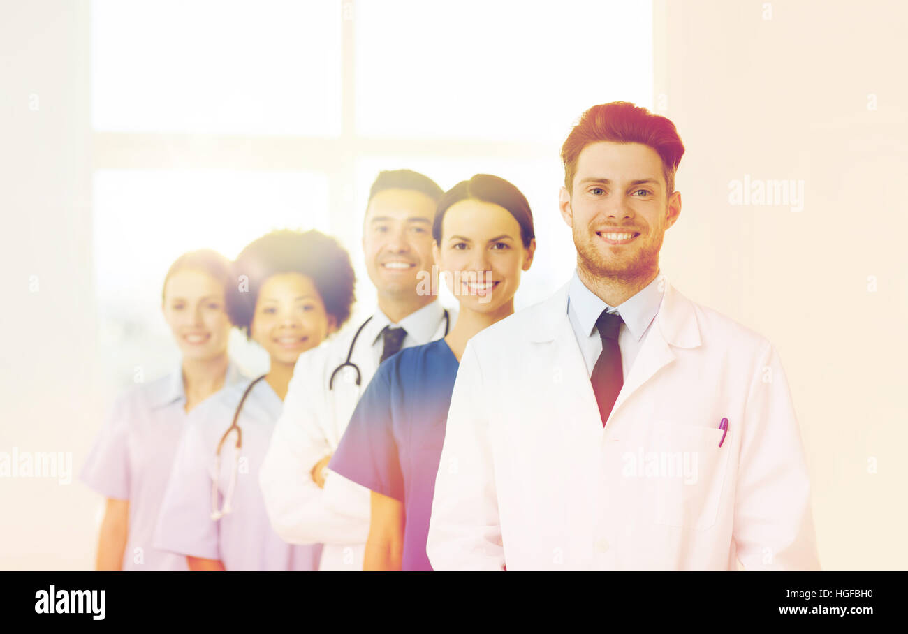 group of happy doctors at hospital Stock Photo - Alamy