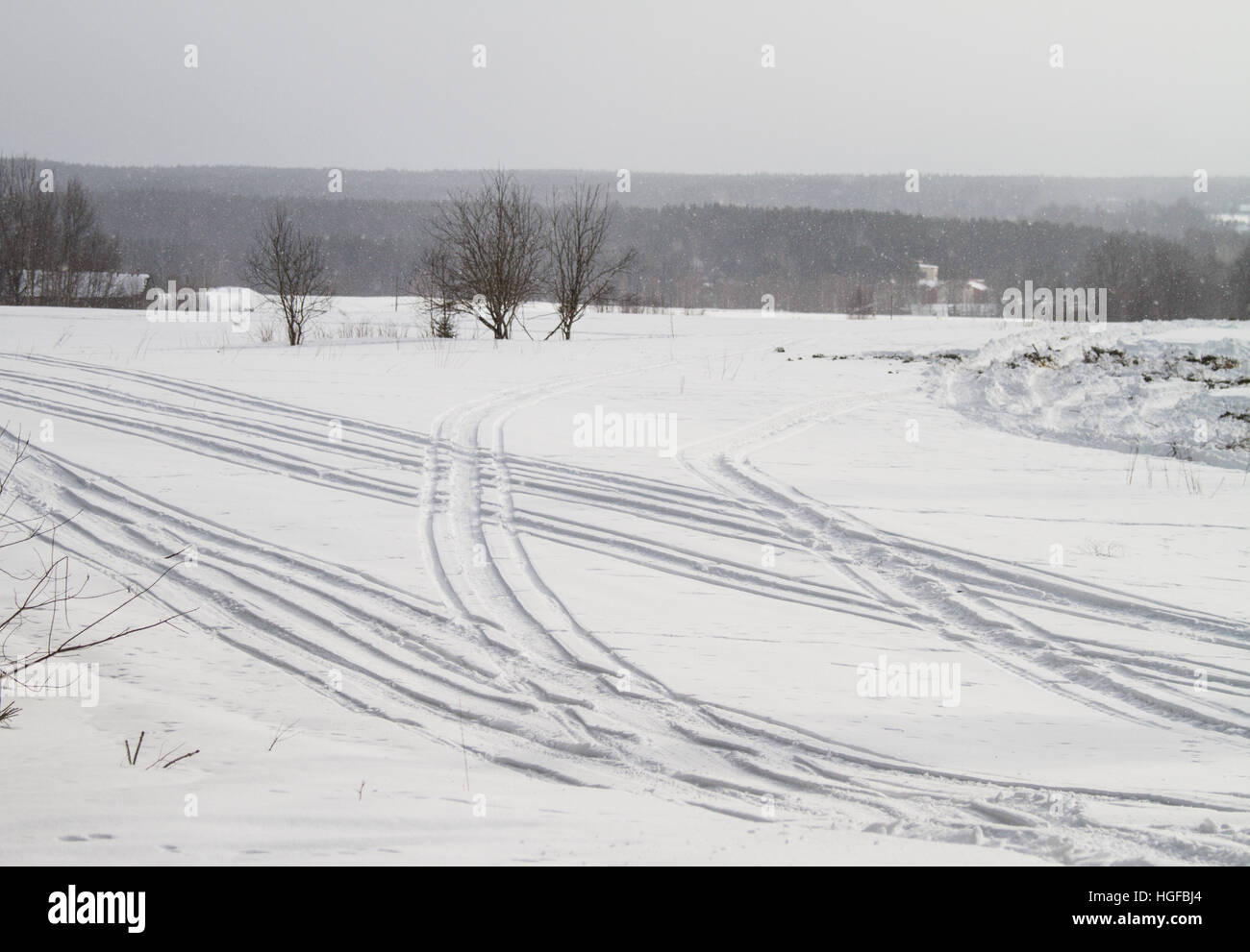 A beautiful winter landscape in nordic Europe Stock Photo - Alamy