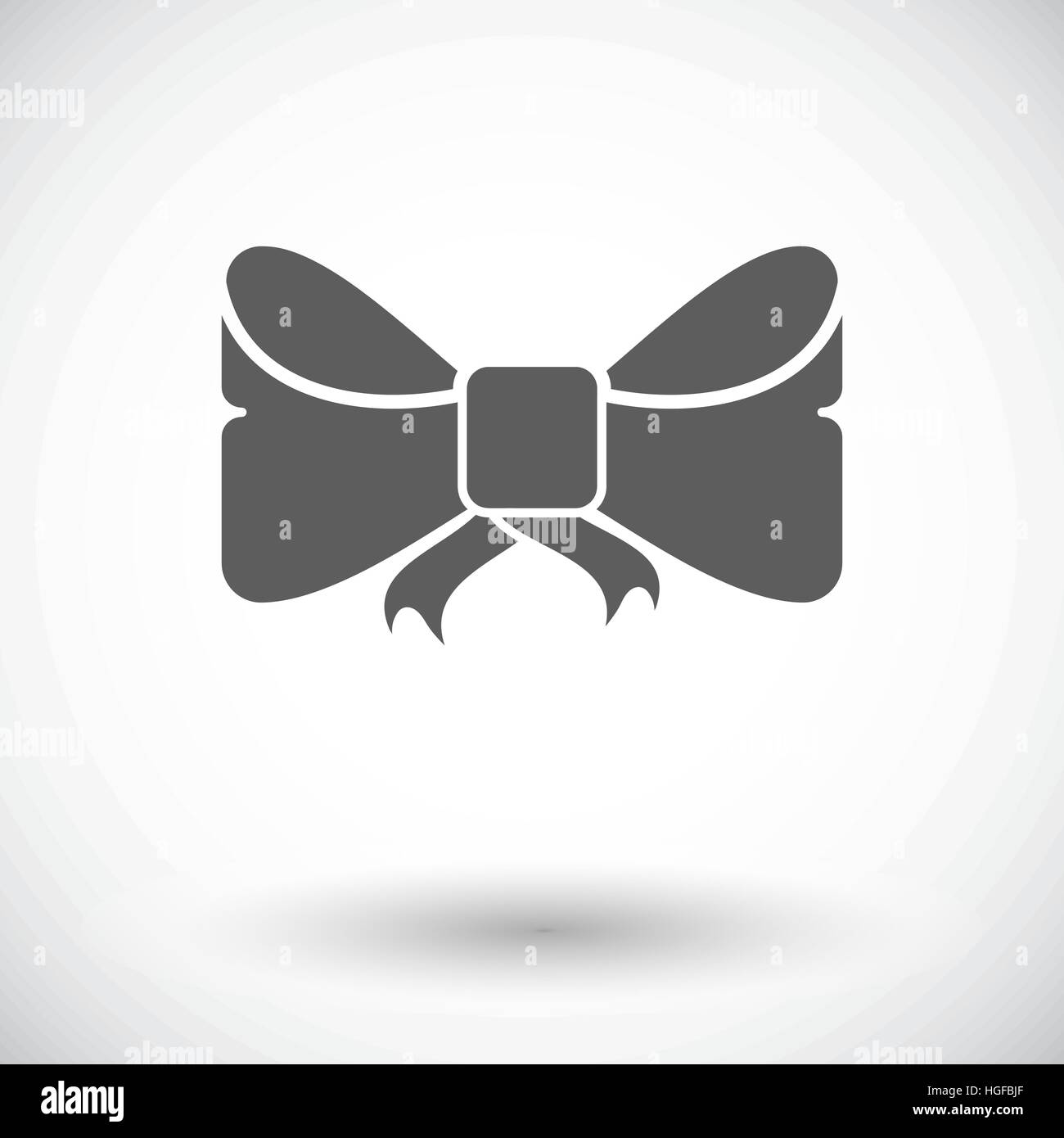 Bow. Single flat icon on white background. Vector illustration Stock ...
