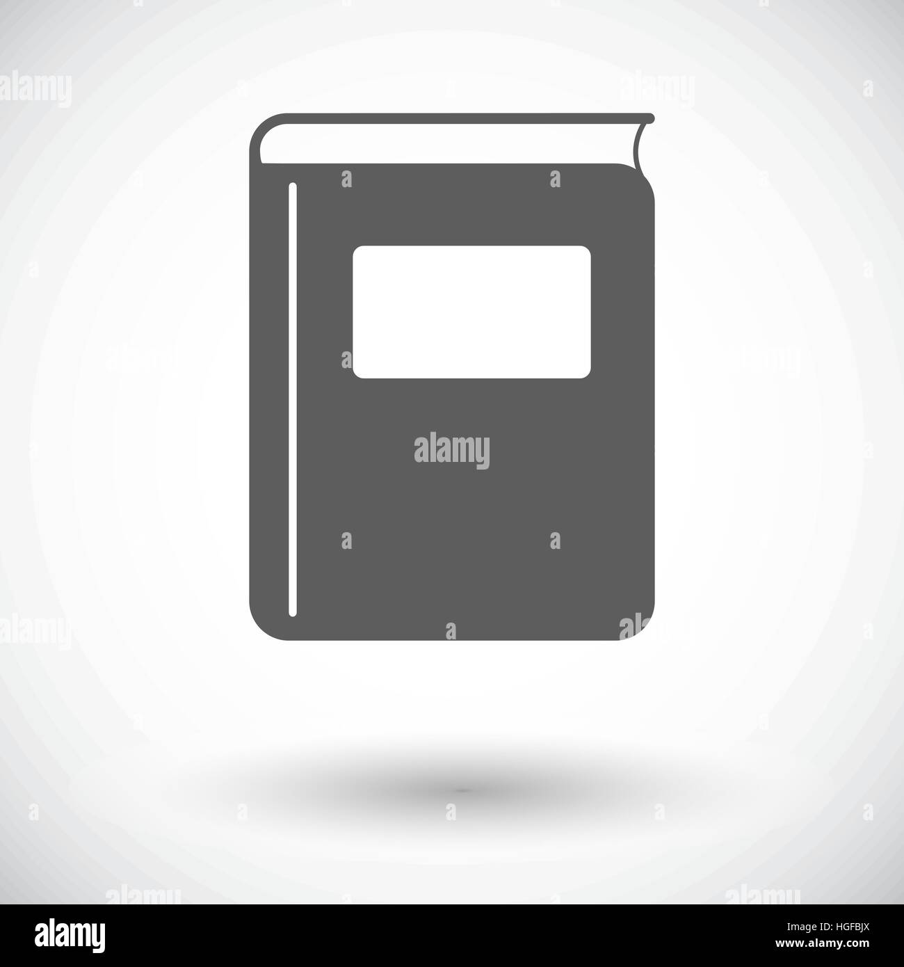 Book. Single flat icon on white background. Vector illustration Stock ...