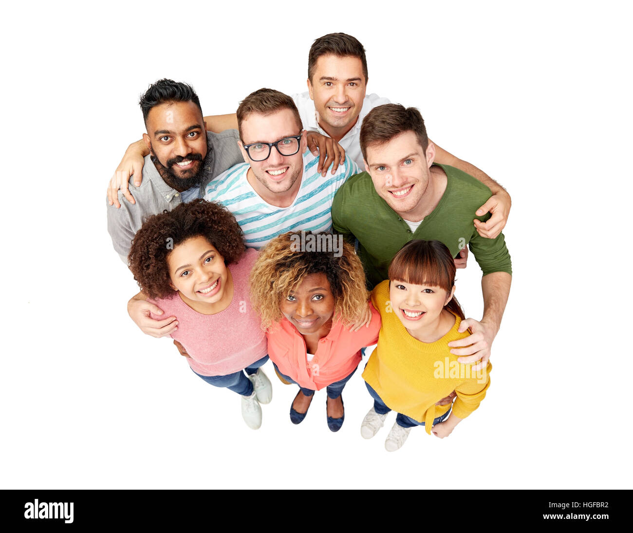 international group of happy smiling people Stock Photo - Alamy