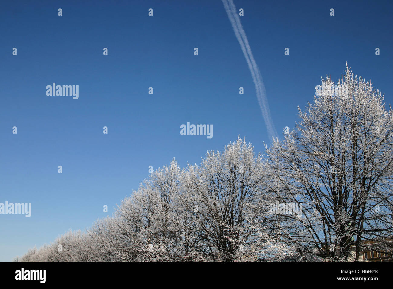 A beautiful winter landscape in nordic Europe Stock Photo - Alamy