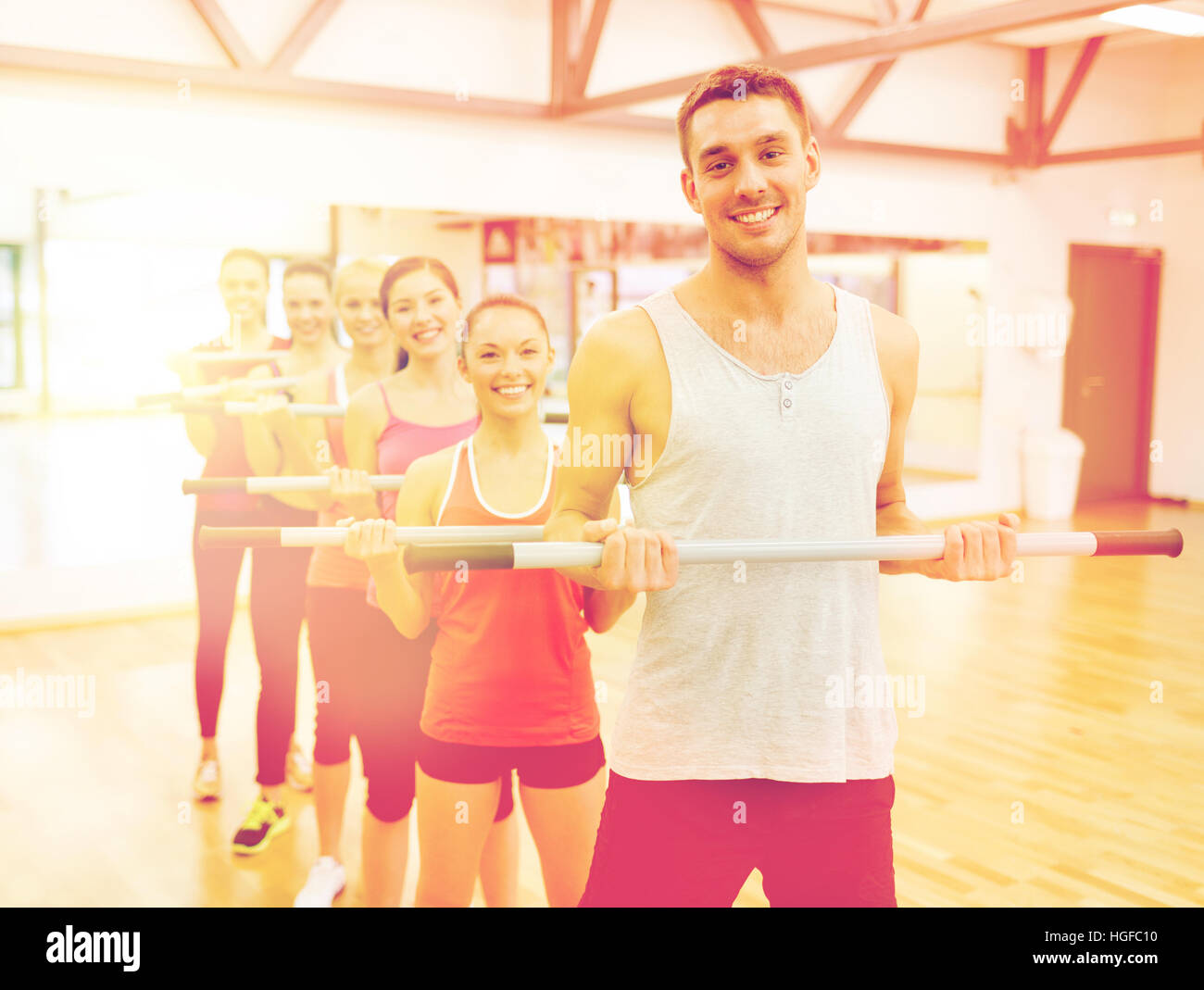 Sporty young man tracksuit smiling hi-res stock photography and images ...