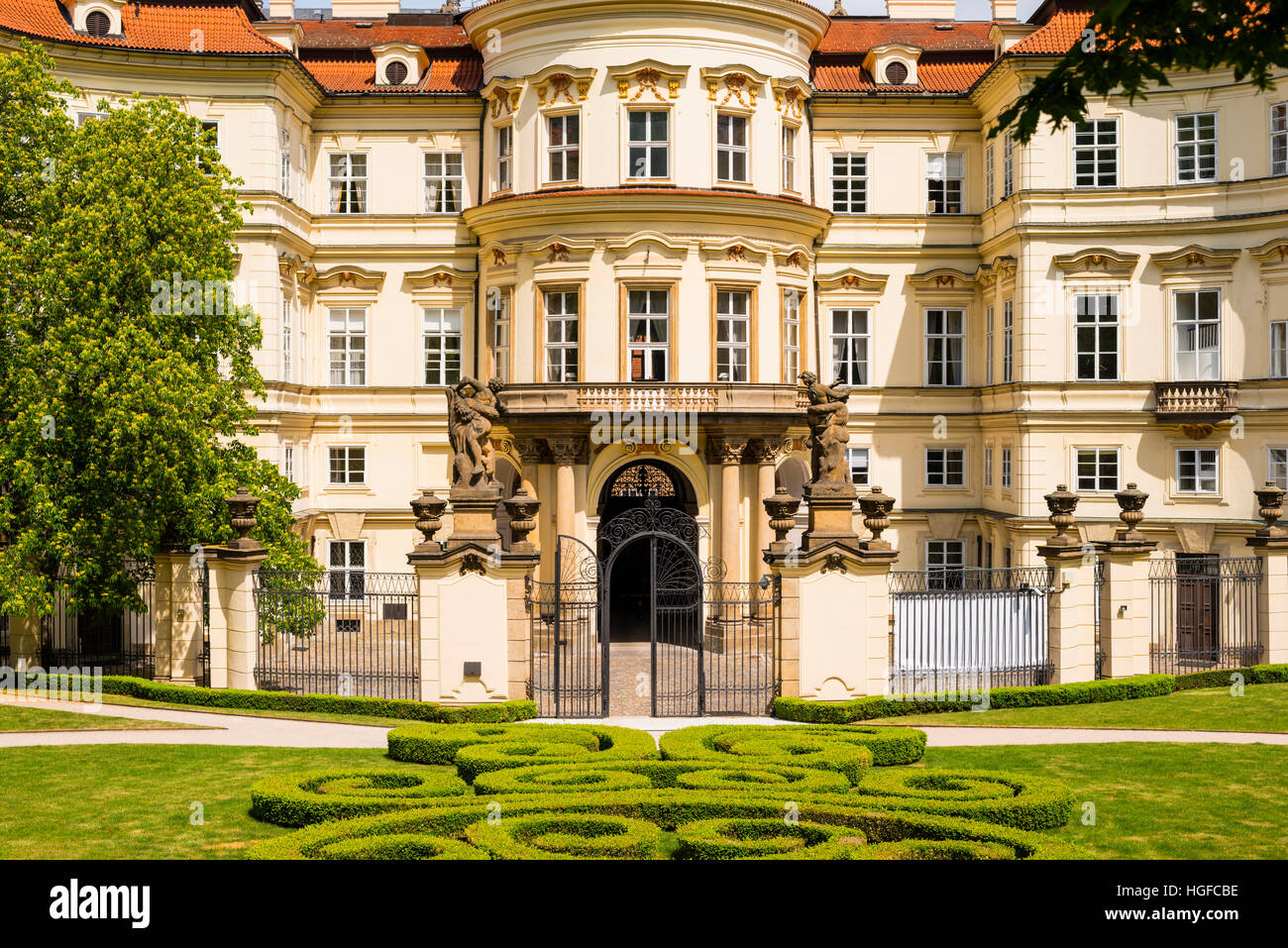 German Embassy in Prague Stock Photo - Alamy