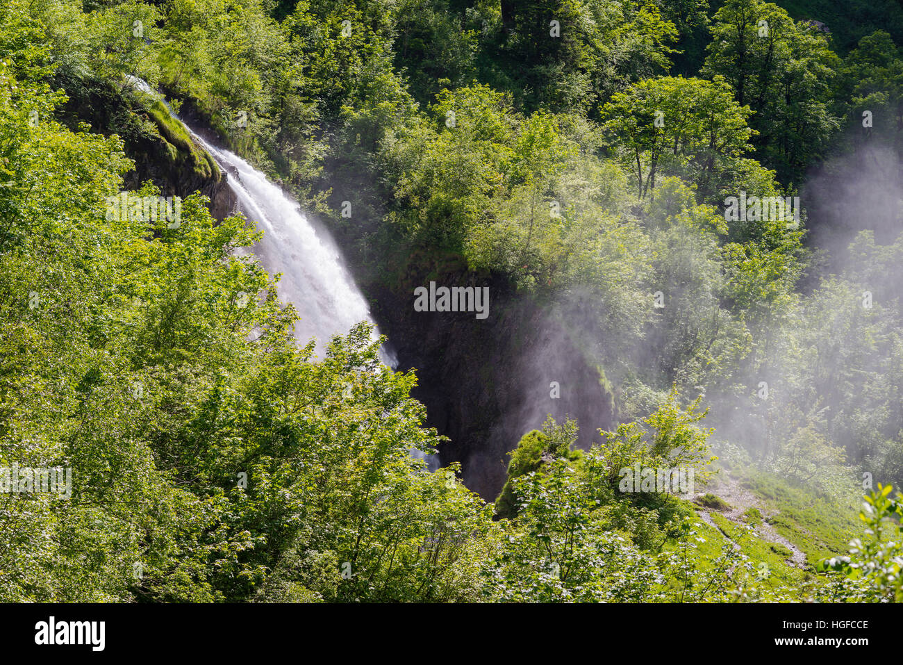 Stuibenfall waterfall, Bavaria Stock Photo - Alamy