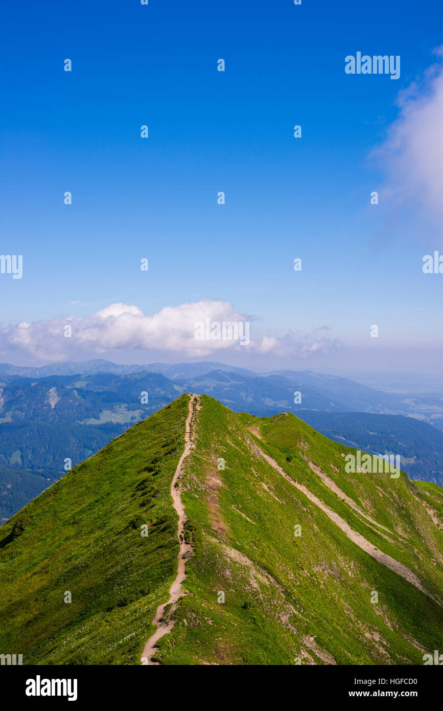 Hiking in the Allgäu alps Stock Photo - Alamy