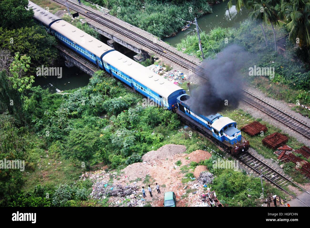 Indian freight train hi-res stock photography and images - Alamy