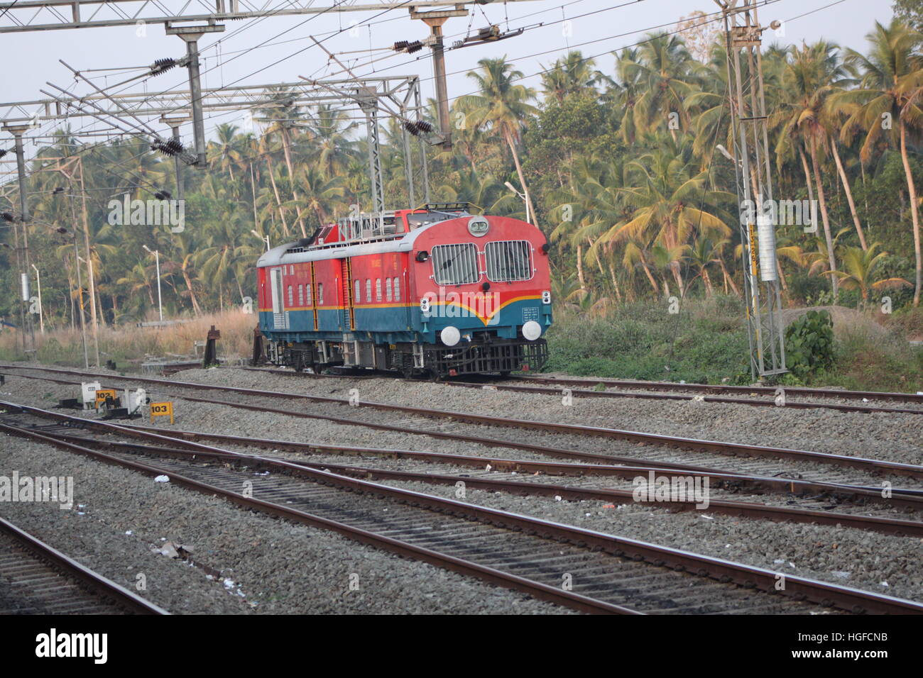Indian railway ariel hi-res stock photography and images - Alamy