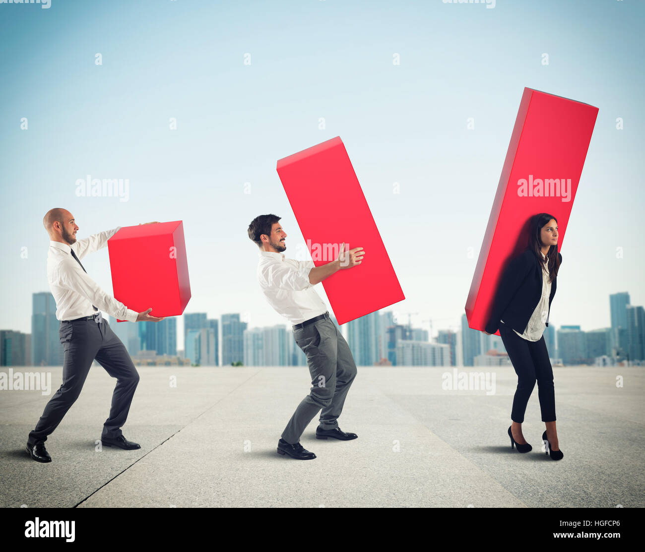 Business team supports company Stock Photo - Alamy