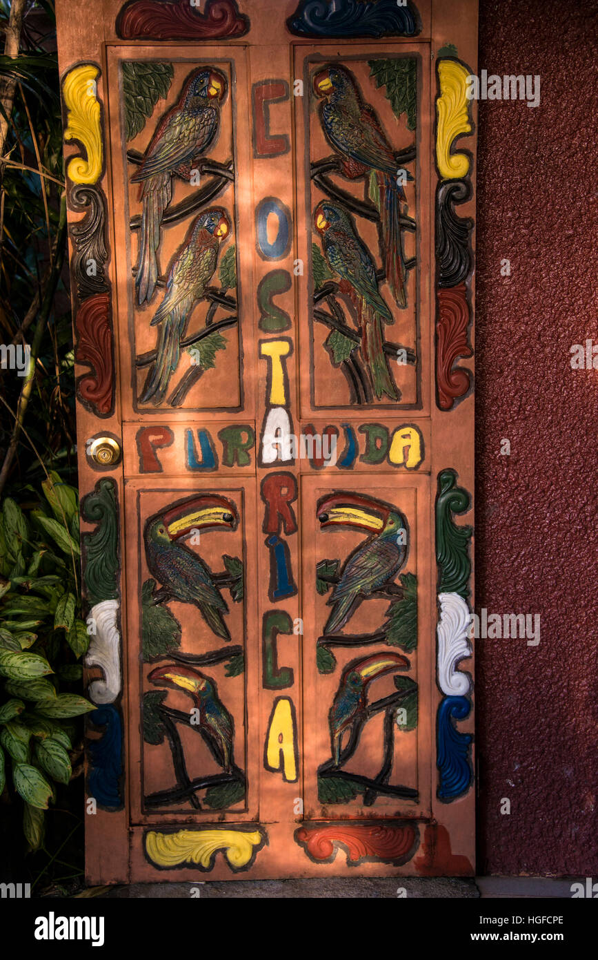 colorful door in Costa Rica Stock Photo - Alamy