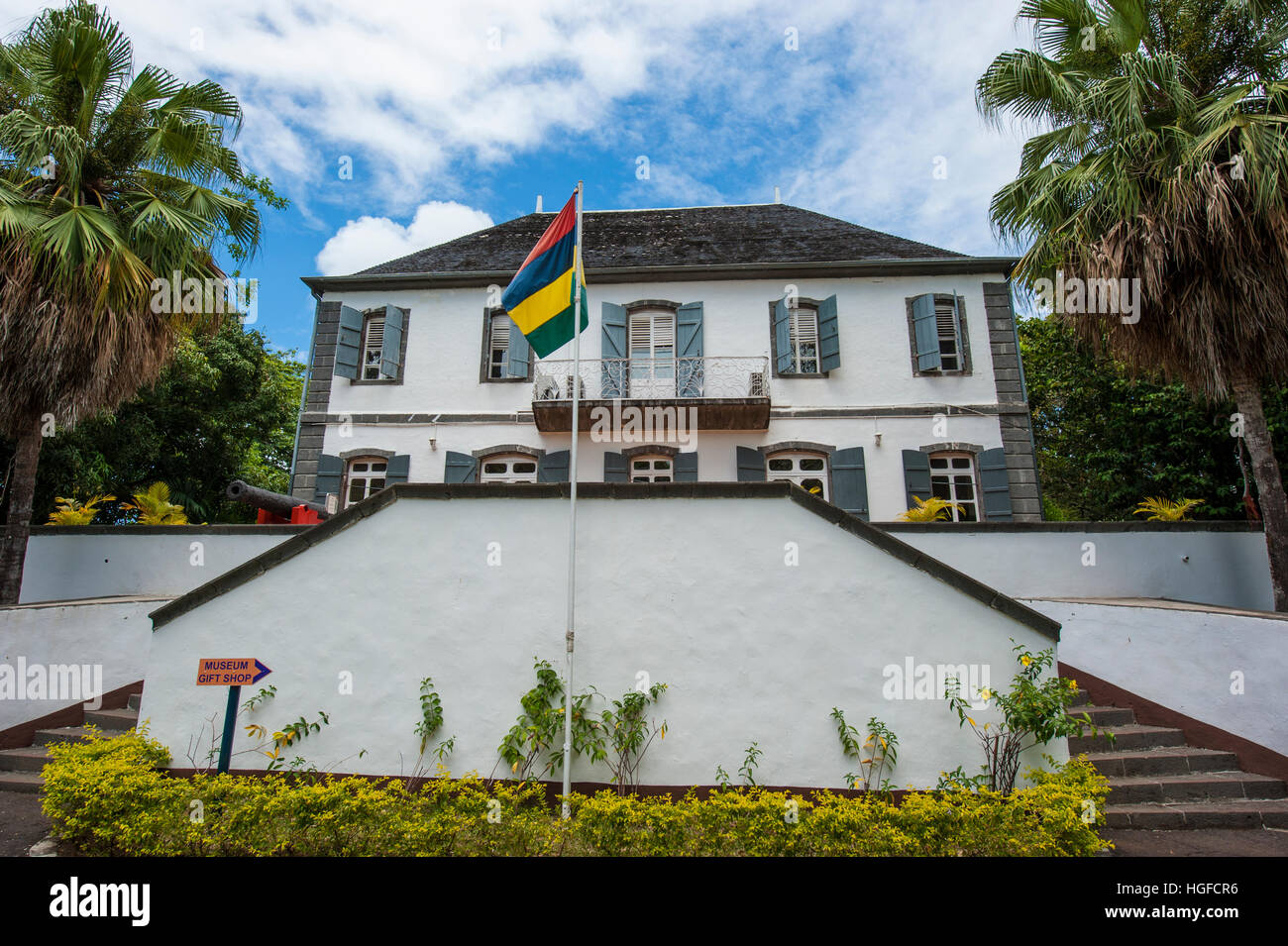 The Historical and Naval Museum in Mahébourg, Mauritius Stock Photo - Alamy