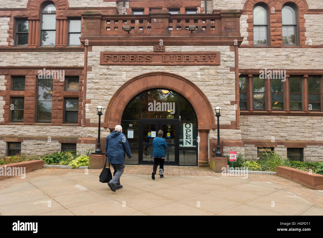 Forbes public library Northampton MA Stock Photo - Alamy